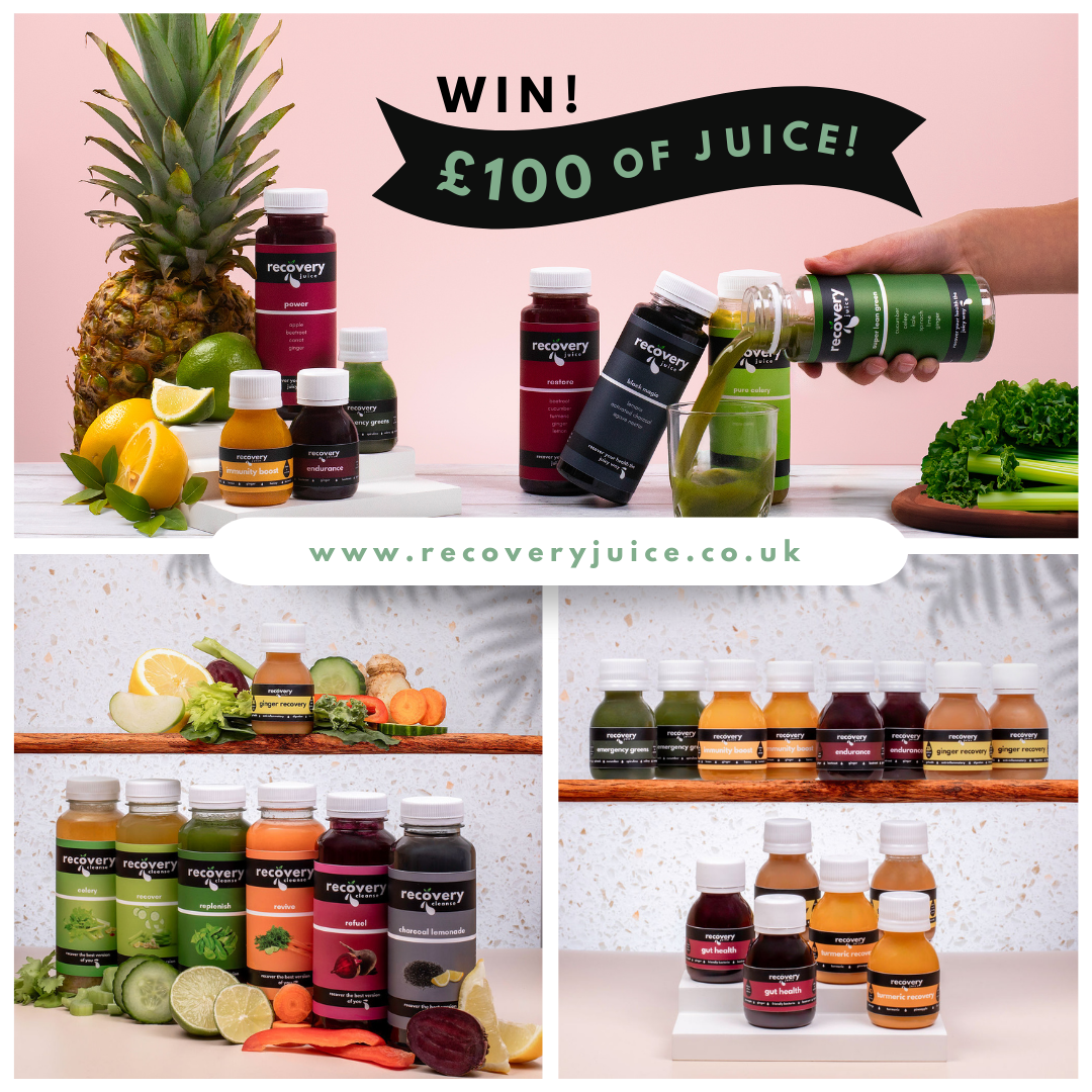 #WIN £100 to spend on any products at Recovery Juice - The Weekend Pages